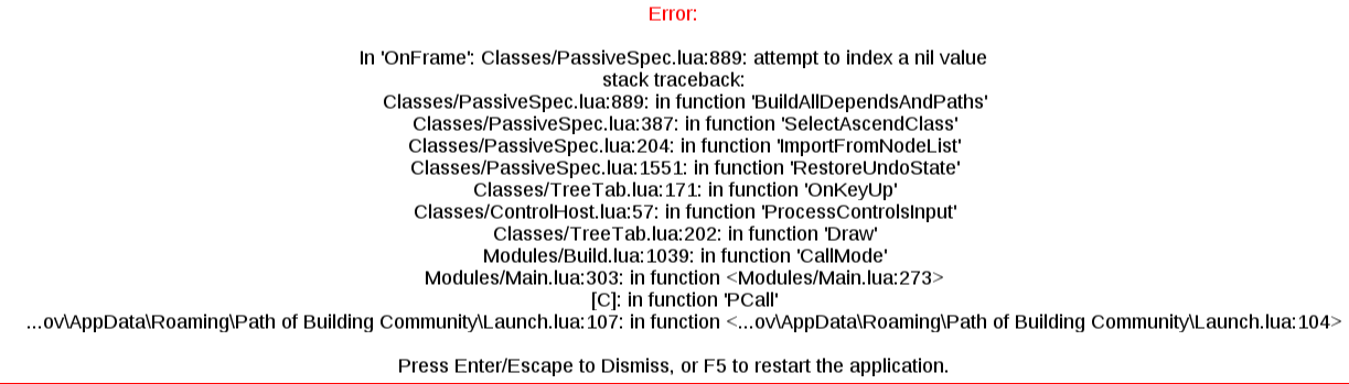 Error converting build to version 3.21 · Issue #5871 · PathOfBuildingCommunity/PathOfBuilding ...
