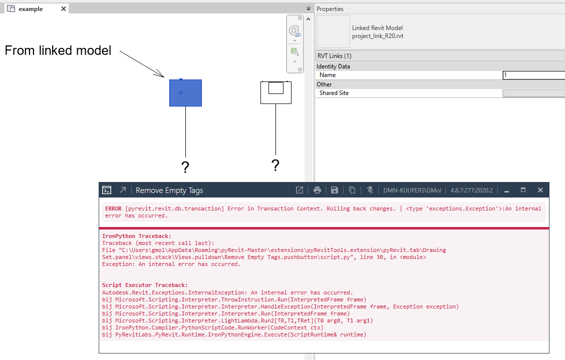 Remove Empty Tags - Internal error · Issue #1236 · pyrevitlabs/pyRevit · GitHub