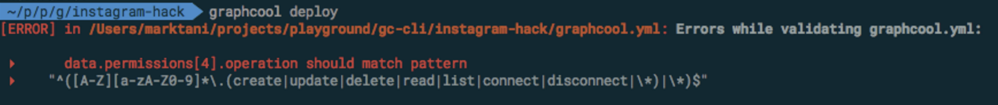 yml validation for non-existing operations is not helpful · Issue #989 · prisma/prisma1 · GitHub