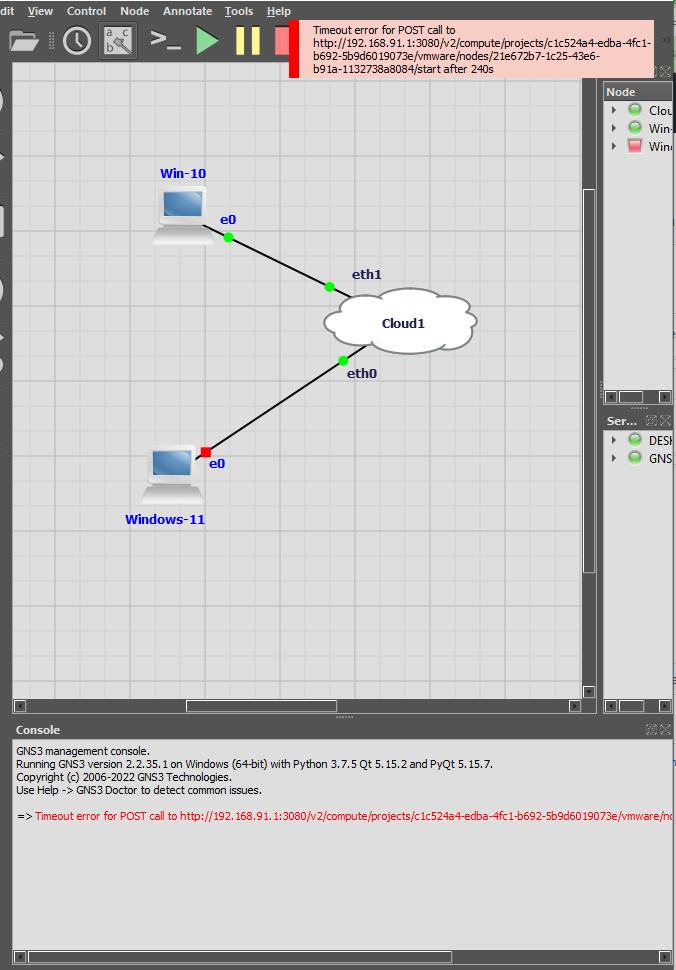 GNS3 Version 2.2.35.1 supports Windows 11 VM · Issue #3414 · GNS3/gns3-gui · GitHub