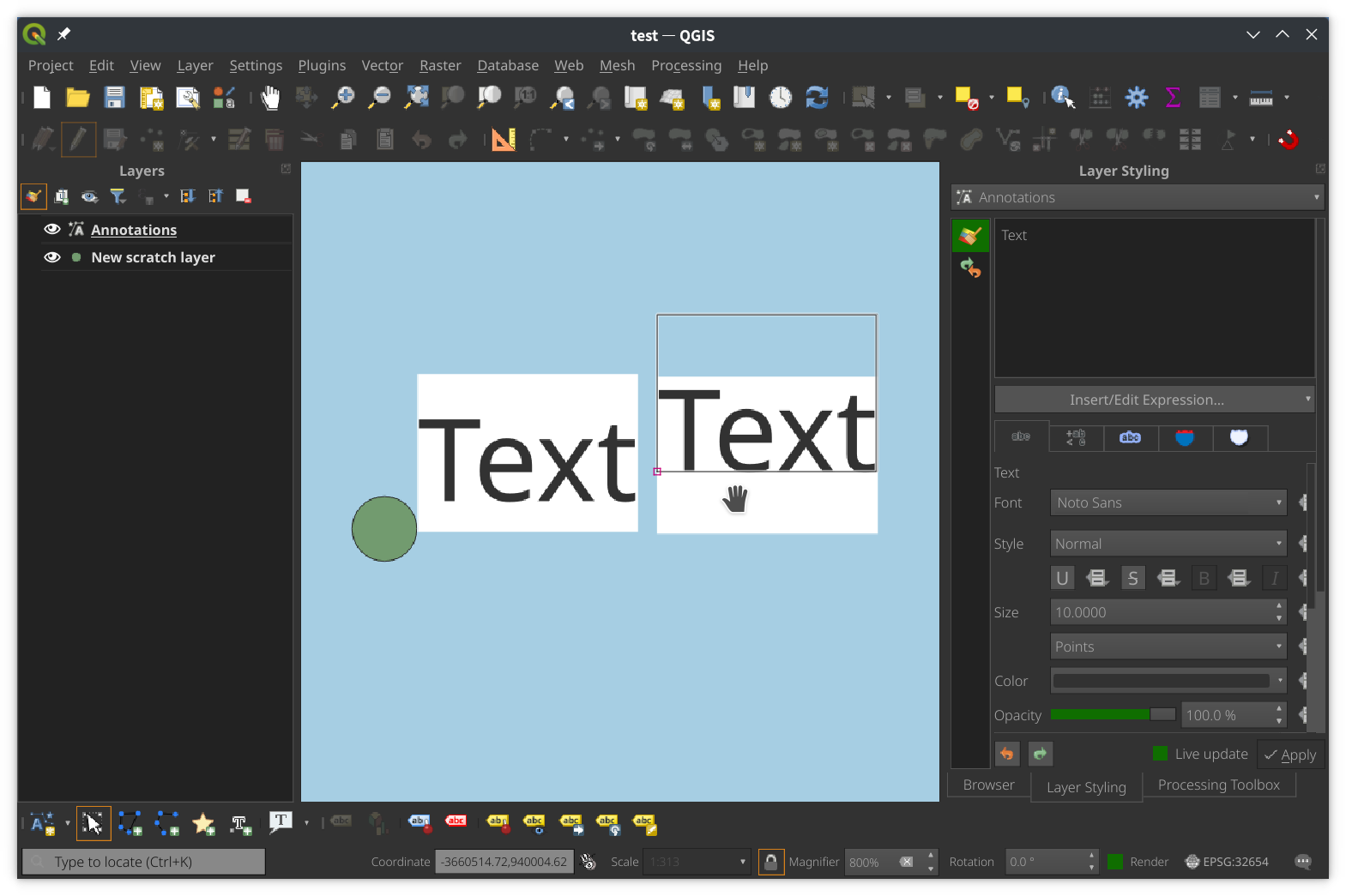 Point text annotation items are misaligned with the background · Issue ...