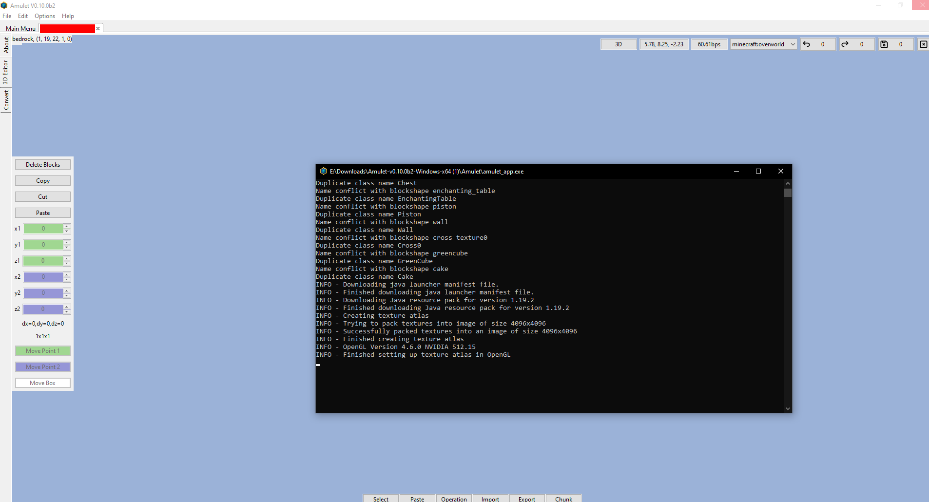 [Bug Report] The world dont load · Issue #772 · Amulet-Team/Amulet-Map-Editor · GitHub