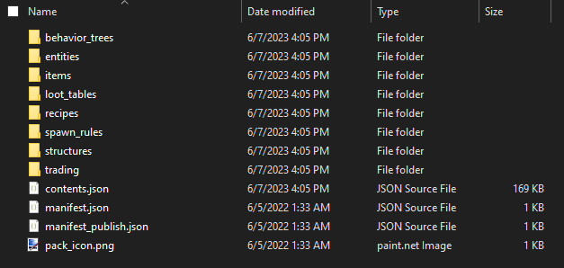 There are missing Folders with Sample/Example Files in the Behavior Packs. · Issue #24 · Mojang ...