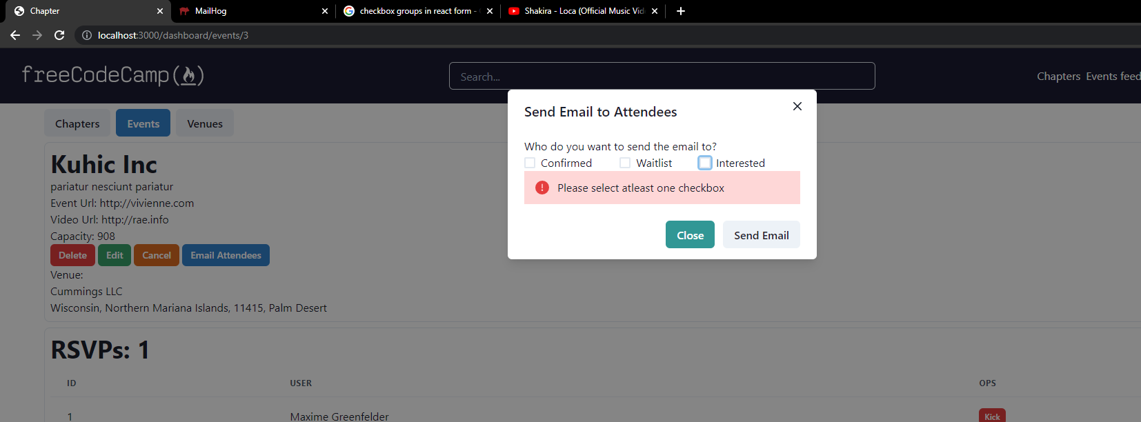 As an organizer I can email the entire list of participants. · Issue #99 · freeCodeCamp/chapter ...