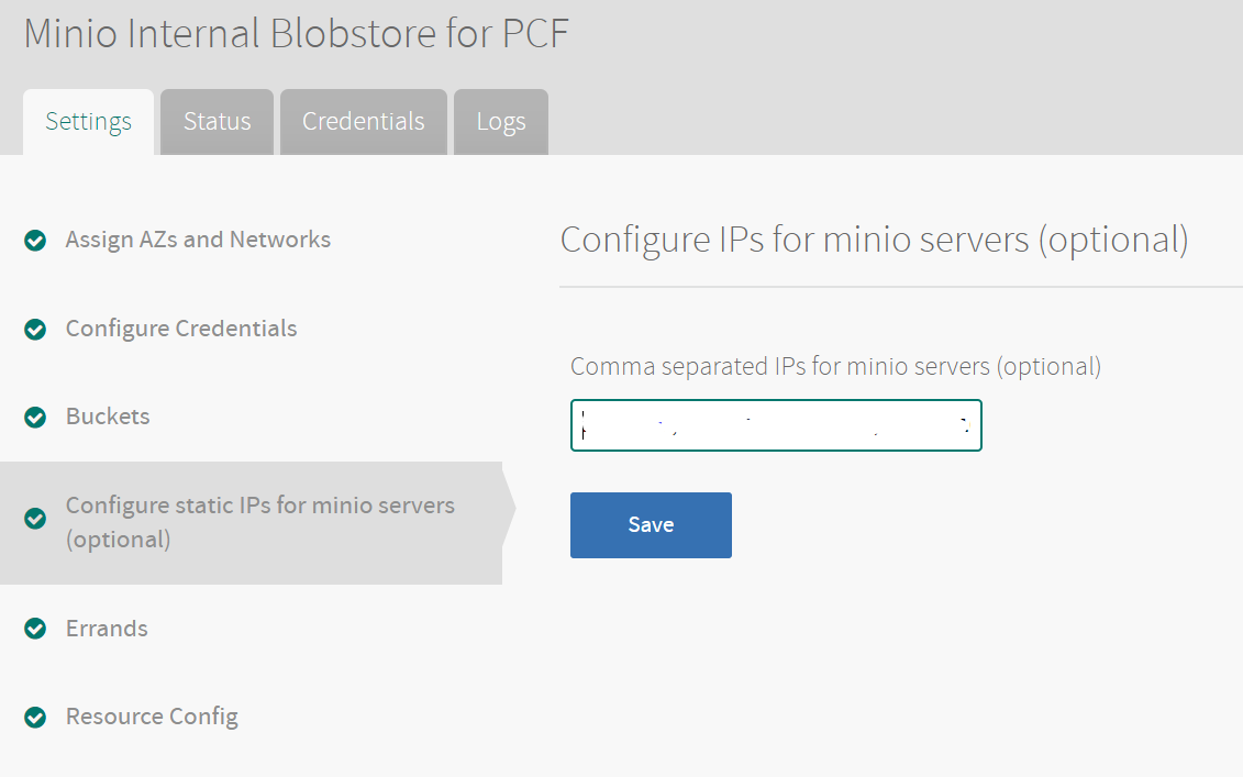 Minio Internal Blobstore for PCF - Static IP Address for Load Balancer · Issue #7088 · minio ...
