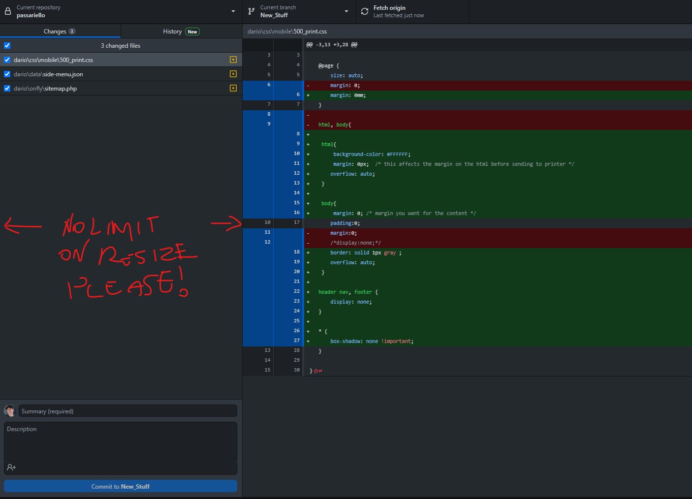 Improve resize left panel and remove the width pixel limit · Issue ...