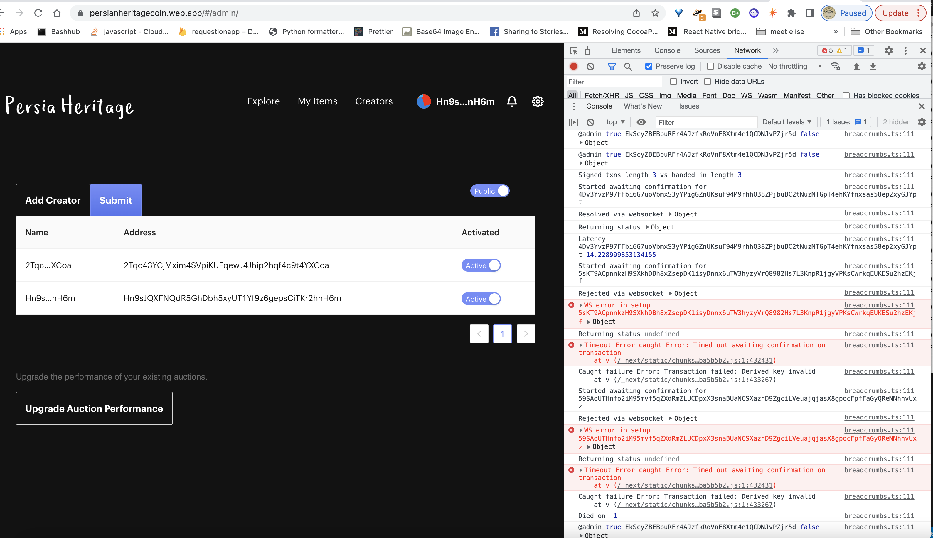 [Bug]: New Store (Derived key invalid) Set Whitelisted Creator · Issue #1779 · metaplex ...
