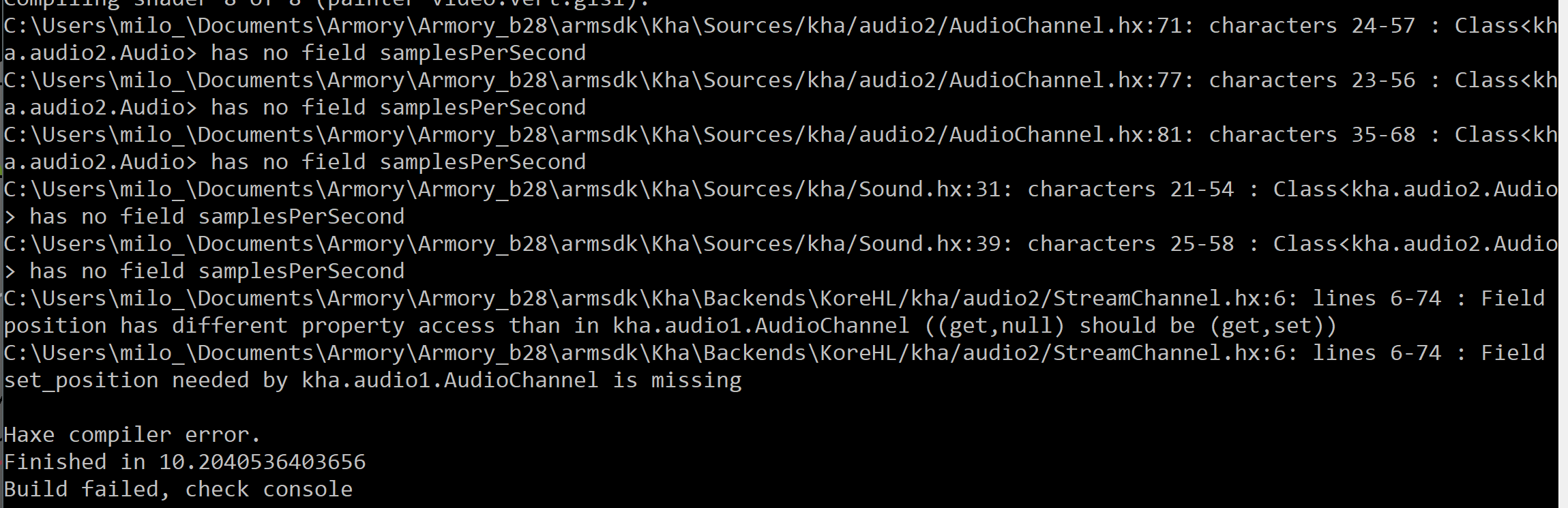 Windows C (hash link) target is not working · Issue #1046 · armory3d ...