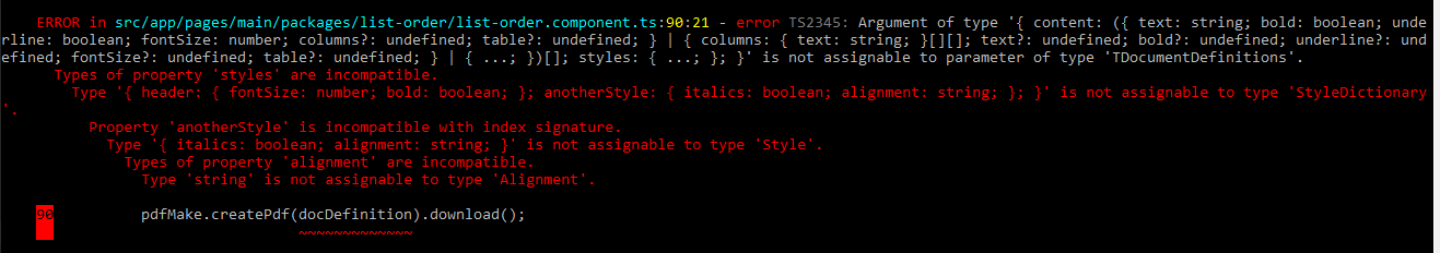 Can't apply proportie alignment in styles · Issue #2087 · bpampuch/pdfmake · GitHub