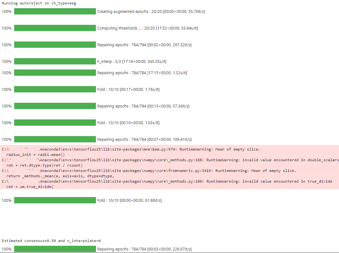 Autoreject RuntimeWarning and figure display problem · Issue #242 · autoreject/autoreject · GitHub
