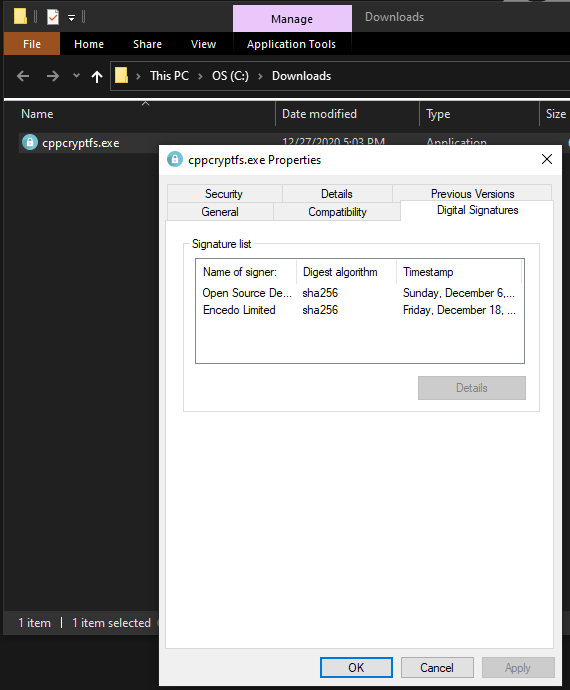 Thank you! · Issue #113 · bailey27/cppcryptfs · GitHub