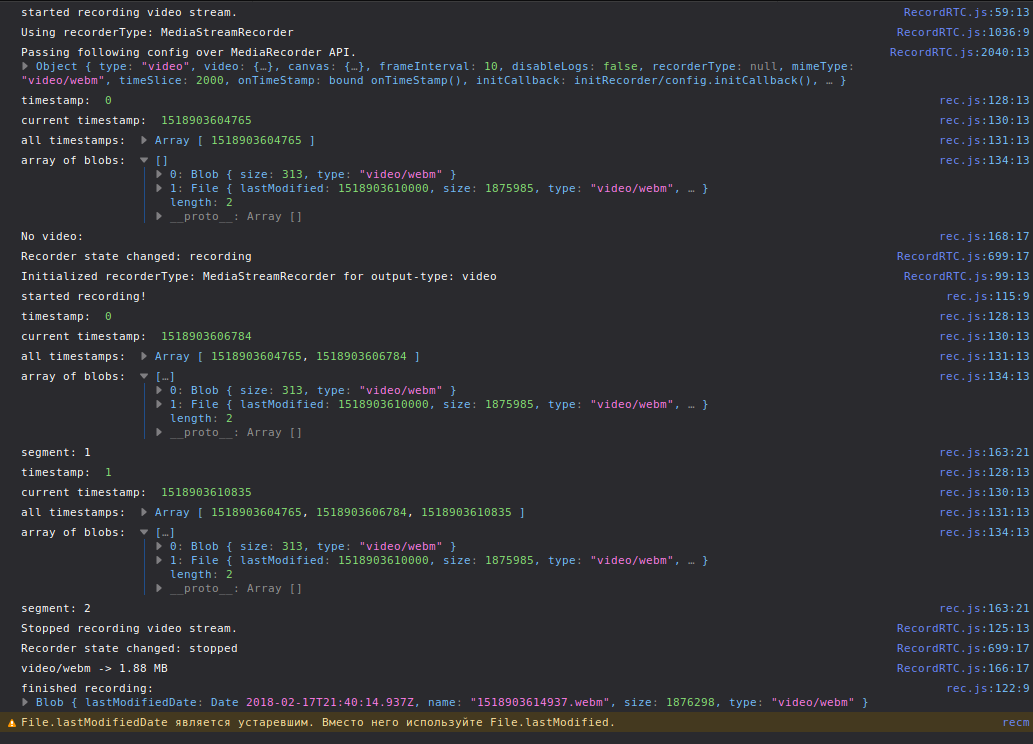 Missing filename in timestamp blobs · Issue #206 · collab-project/videojs-record · GitHub