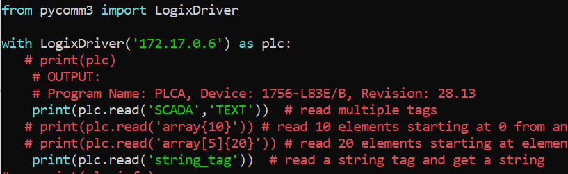 Looking for virtual PLC · Issue #21 · ottowayi/pycomm3 · GitHub