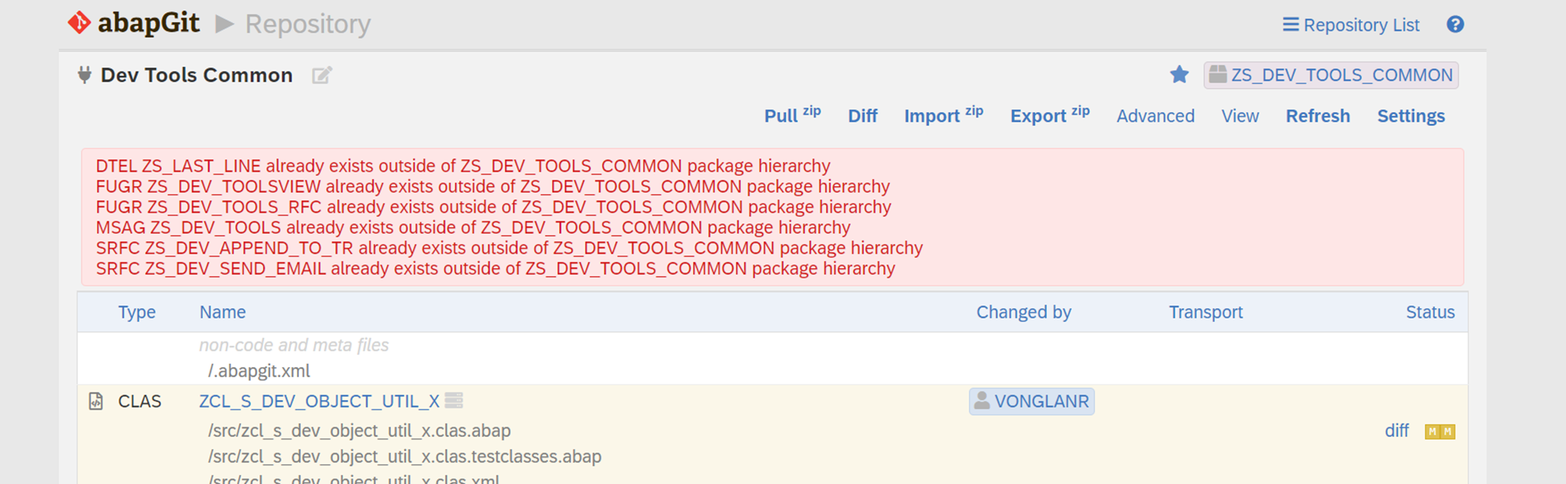 Prefix Unexpected Package Naming Can Also Be Due To Previously