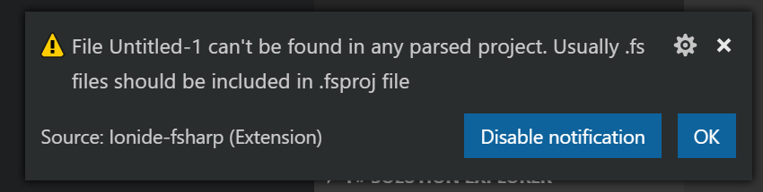 Incorrect And Unnecessary Error Message When Creating A New File · Issue 1078 · Ionideionide