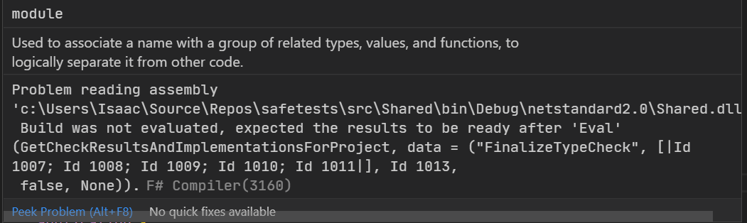 Issue building project with referenced project · Issue #1389 · ionide/ionide-vscode-fsharp · GitHub