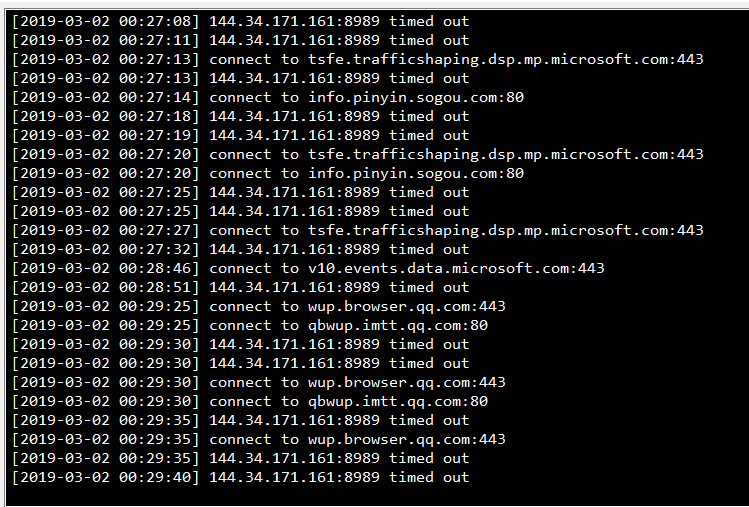 忽然time out是Ip被ban吗？ · Issue #2249 · shadowsocks/shadowsocks-windows · GitHub