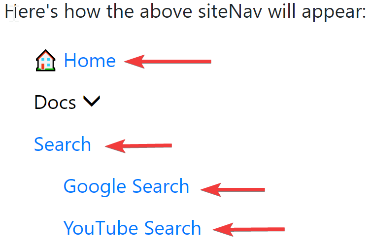 siteNav example in documentation is styled incorrectly · Issue #559 · MarkBind/markbind · GitHub