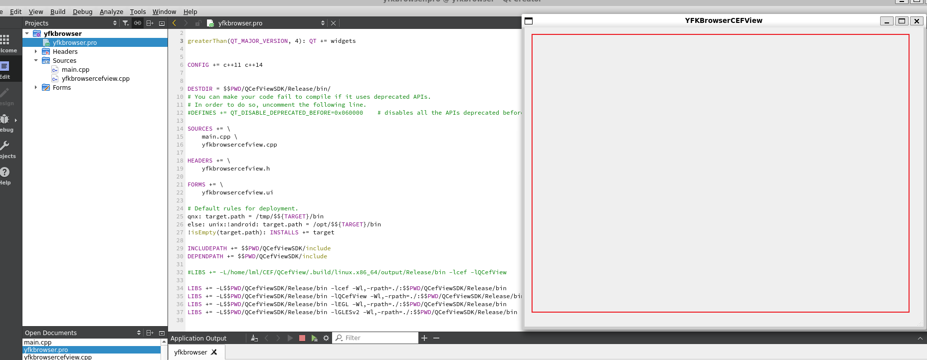 [BUG]: Ubuntu22.04LTS 下qmake运行时，页面不显示 · Issue #321 · CefView/QCefView · GitHub