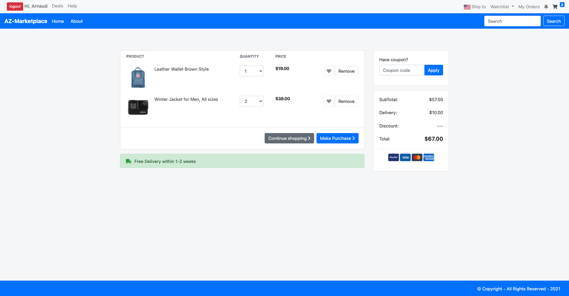 GitHub - Arnaud-Adon/M.E.R.N-Marketplace: Marketplace Website created ...
