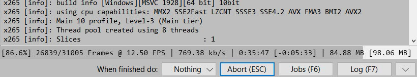 Test tracking for x265 Patman's Mod · Issue #539 · staxrip/staxrip · GitHub