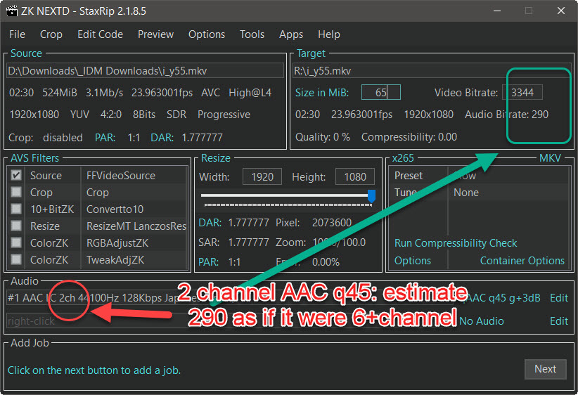 Audio Bitrate not correct unless you open and close audio encoder settings · Issue #608 ...
