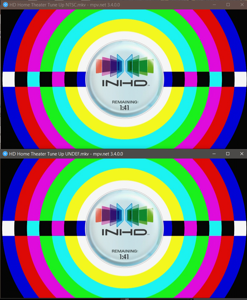 Import VUI does not import correctly values of colormatrix, colorprim, and transfer for BT601 ...