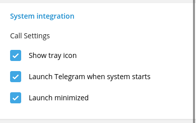 Add option to start telegram minimized at startup · Issue #1380 · telegramdesktop/tdesktop · GitHub