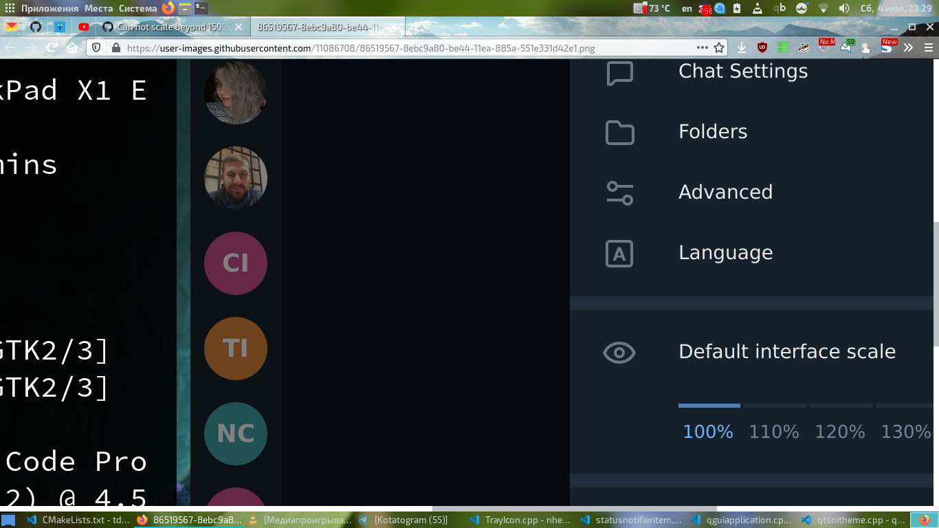 Can not scale beyond 150% · Issue #8208 · telegramdesktop/tdesktop · GitHub