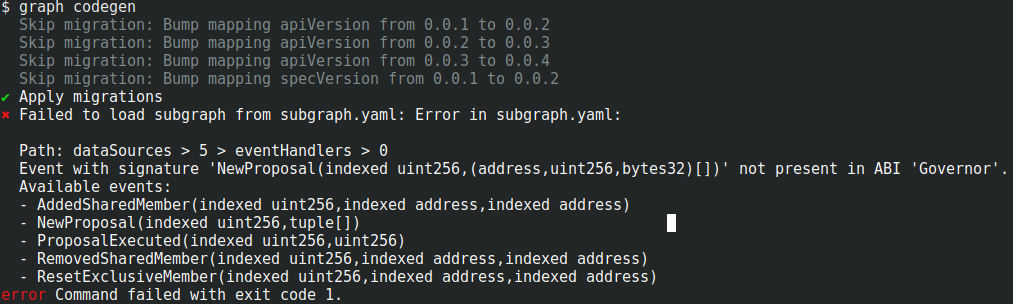Tuple array in signature handled incorrectly in codegen script · Issue #520 · graphprotocol ...