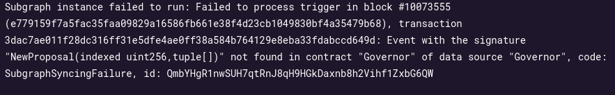 Tuple Array In Signature Handled Incorrectly In Codegen Script · Issue 520 · Graphprotocol 