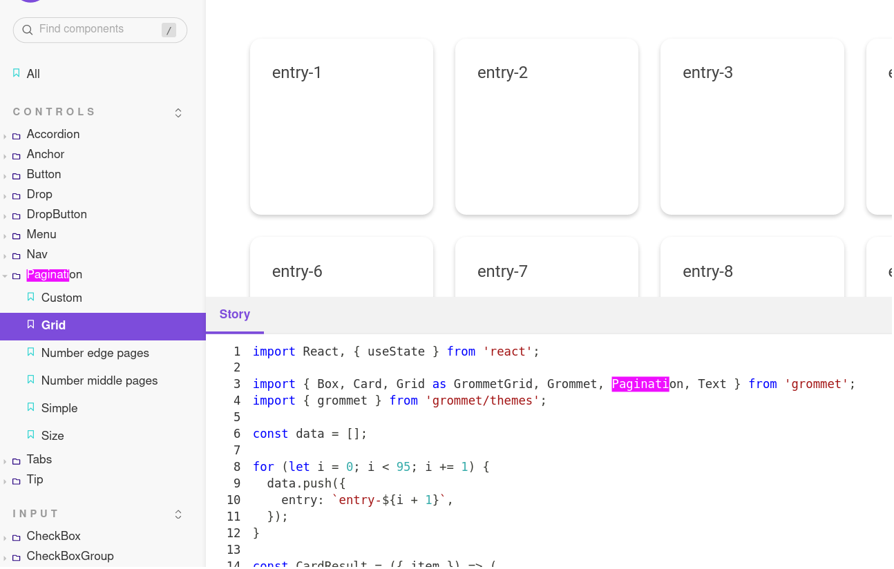 Fix for missing code in Grid Pagination storybook by bojan88 · Pull ...