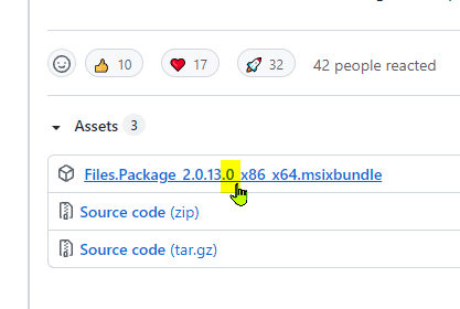 Github release version and file version mismatch · Issue #6453 · files-community/Files · GitHub