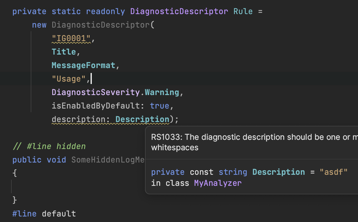 Diagnostics Stop Working When Line Hidden Is Used In Unrelated Code · Issue 68275 · Dotnet 7150
