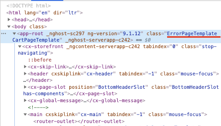 'ErrorPageTemplate' class added to the app-root (backport to 2.1) · Issue #9239 · SAP/spartacus ...