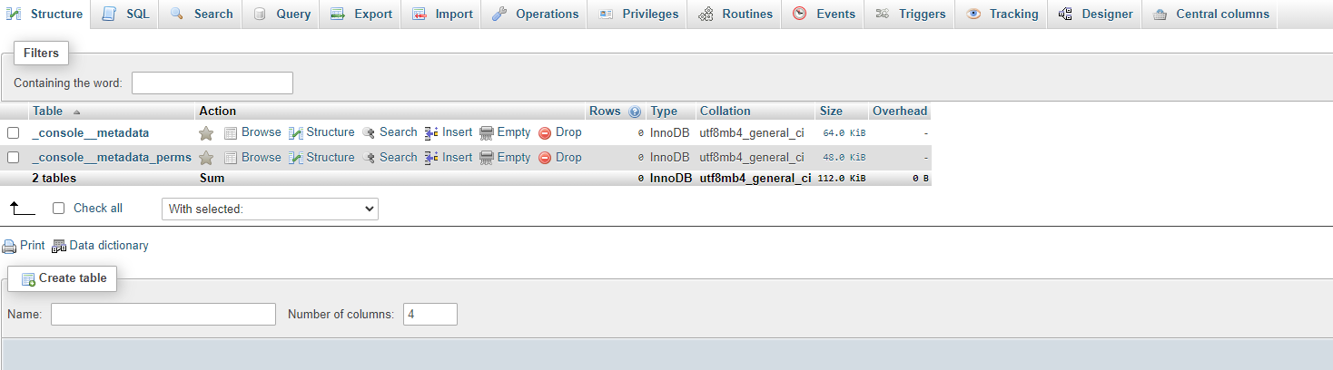 🐛 Bug Report: Appwrite dumps when creating metadata table after fresh install · Issue #3095 ...