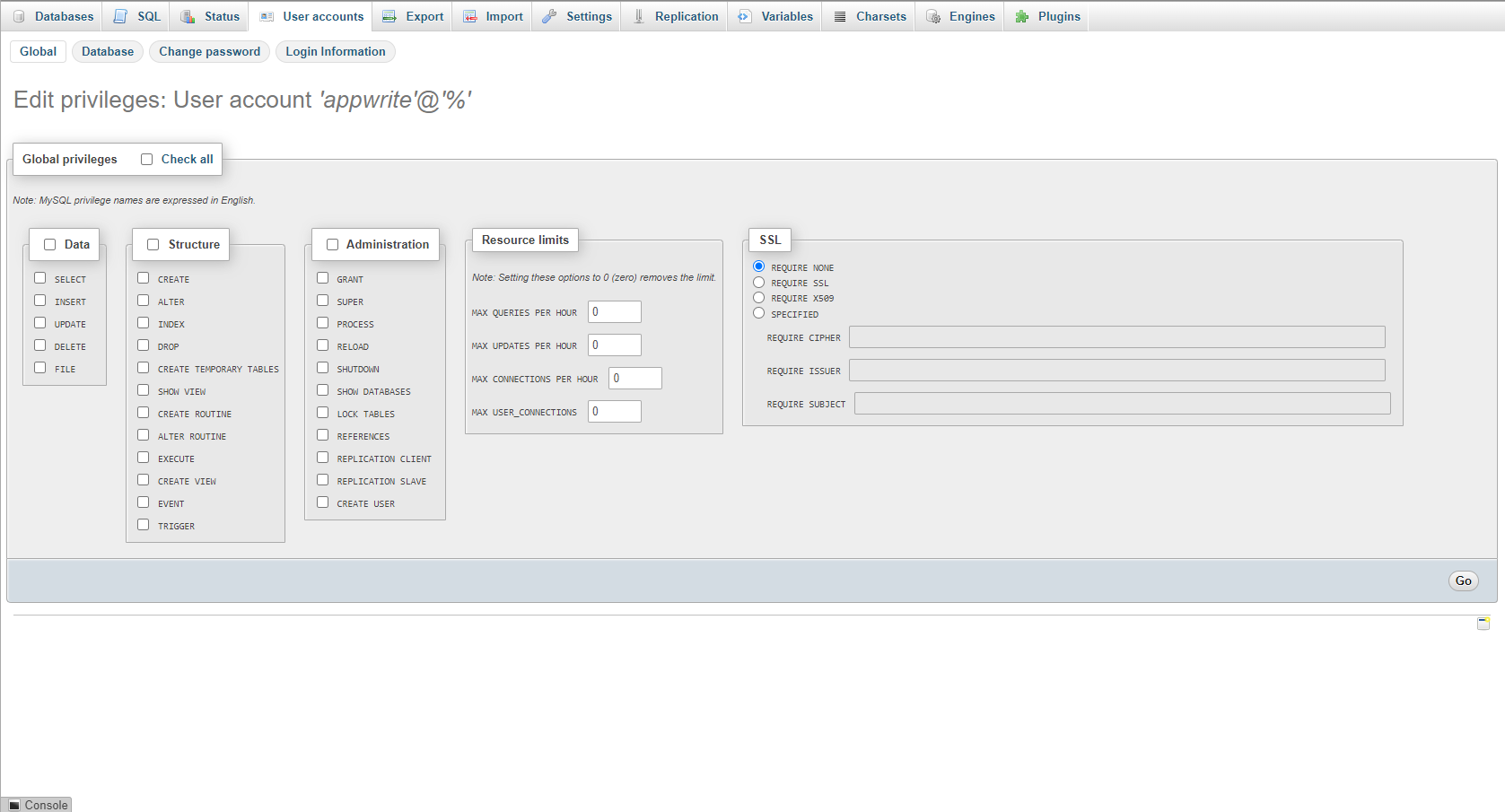 🐛 Bug Report: Appwrite dumps when creating metadata table after fresh install · Issue #3095 ...