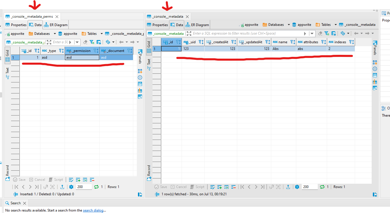 🐛 Bug Report: Appwrite dumps when creating metadata table after fresh install · Issue #3095 ...