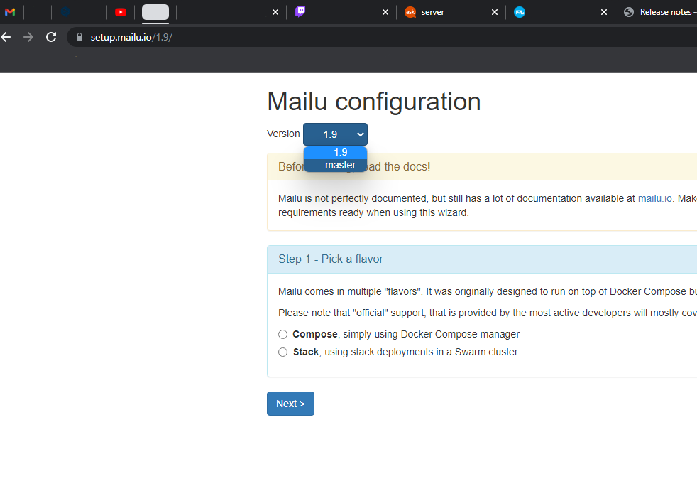 1.8 Compose file generation utility · Issue #2492 · Mailu/Mailu · GitHub