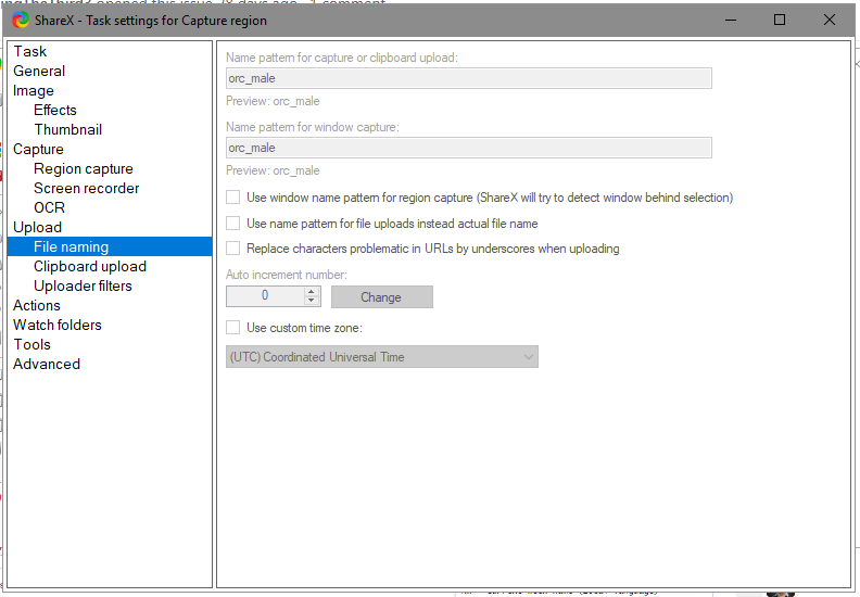 File naming is disabled · Issue #3972 · ShareX/ShareX · GitHub