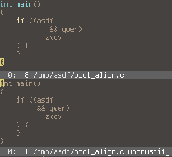 Undesired alignment of split boolean condition · Issue #3482 · uncrustify/uncrustify · GitHub