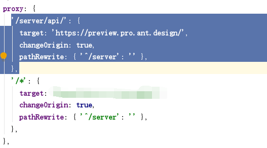 使用proxy的时候报错Error: [HPM] Invalid context. Expecting something like ...