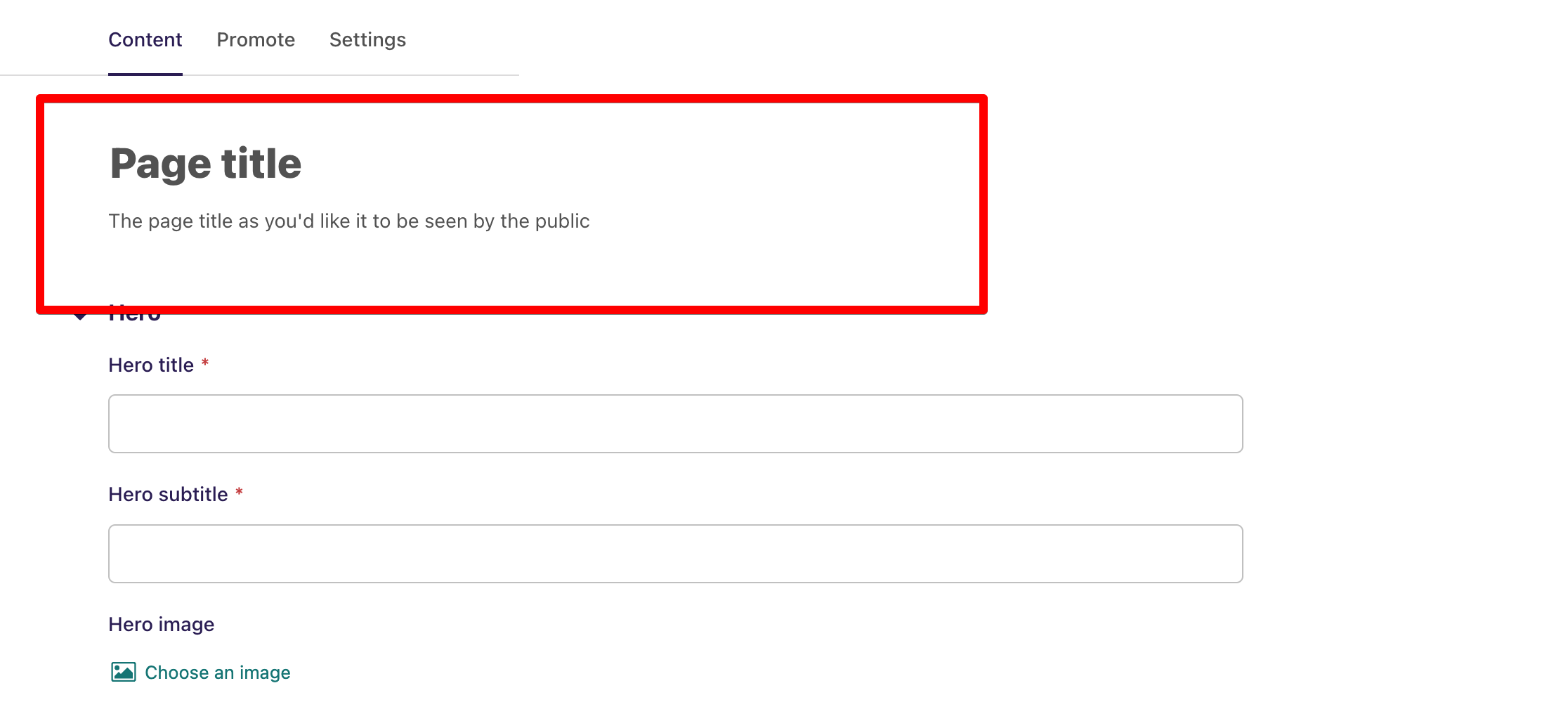 Page title visual cue that it is a field · Issue #9318 · wagtail/wagtail · GitHub