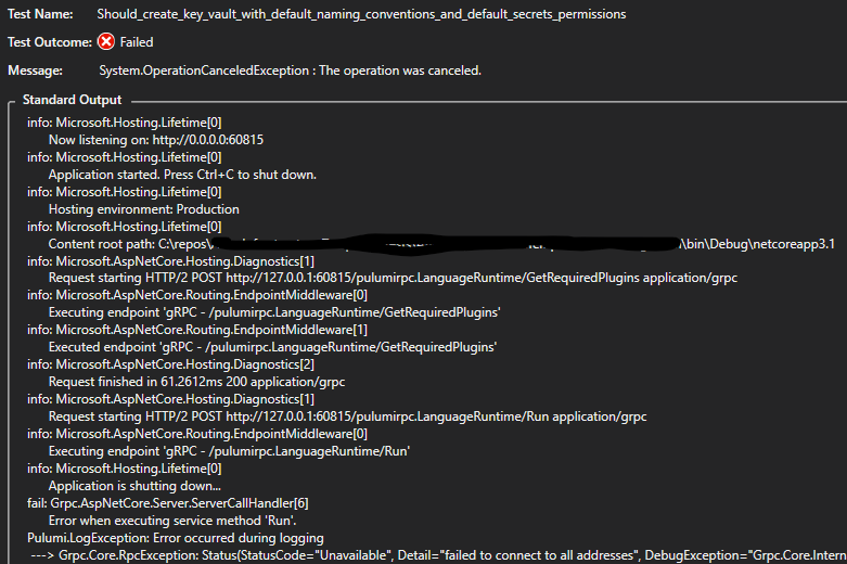 Valid error outputs confusing message · Issue #6494 · pulumi/pulumi · GitHub