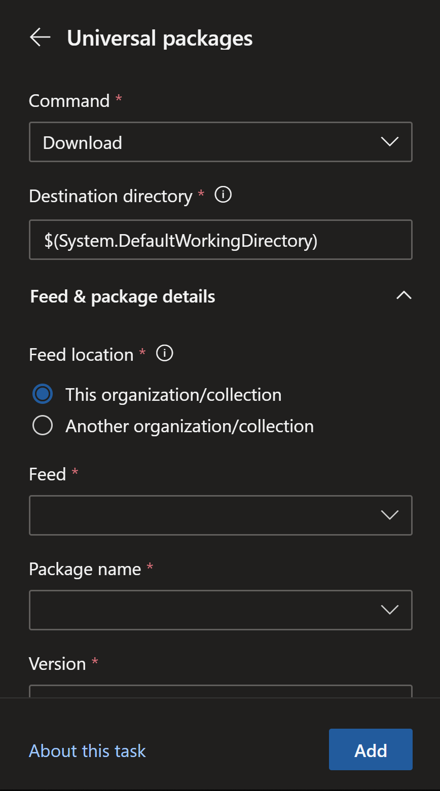 Universal Packages task should link to documentation · Issue #11933 · microsoft/azure-pipelines ...