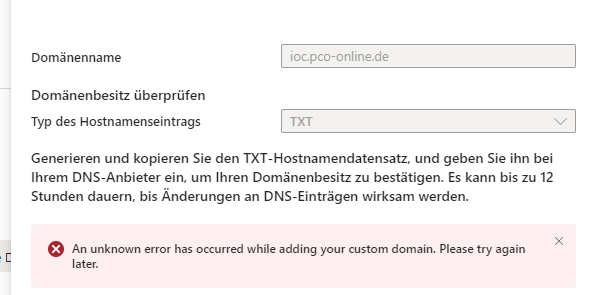 Custom Domain not working · Issue #1174 · Azure/static-web-apps · GitHub