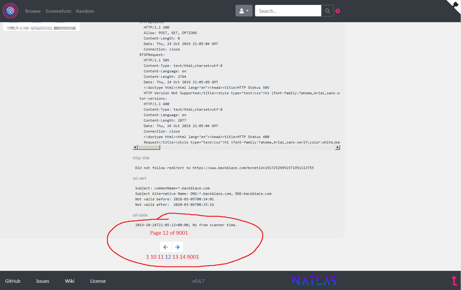 Add results page numbers to the bottom of /search page · Issue #208 · natlas/natlas · GitHub