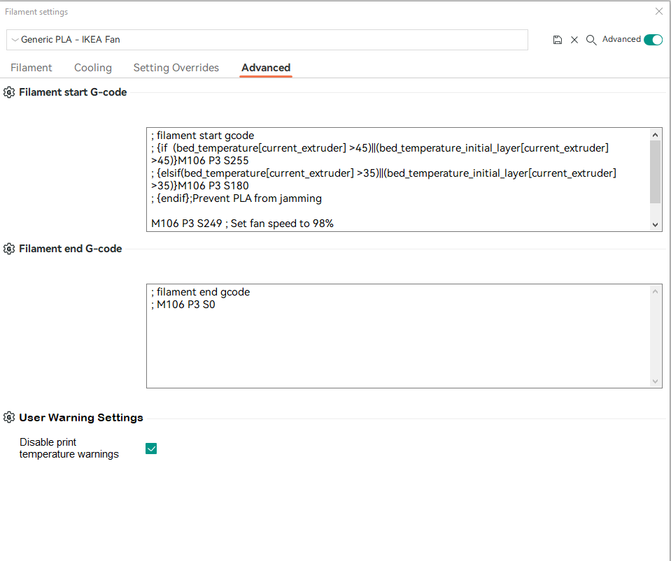Disable User Presets Print Warnings · Issue 758 · Softfever Orcaslicer · Github