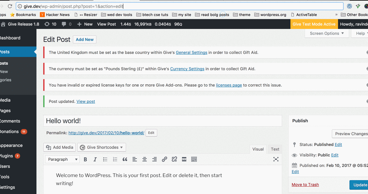 Notice appereance issue · Issue #2203 · impress-org/givewp · GitHub