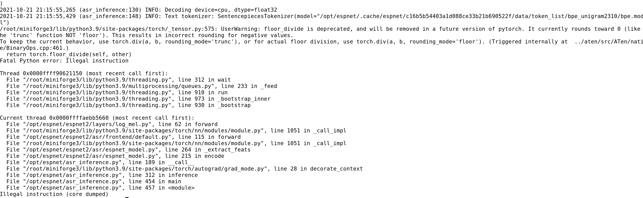 Installation error in armv7l environment · Issue #3672 · espnet/espnet · GitHub